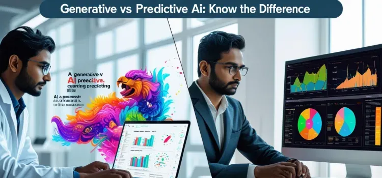 Generative AI Vs Predictive AI in 2025: Full Tech Comparison